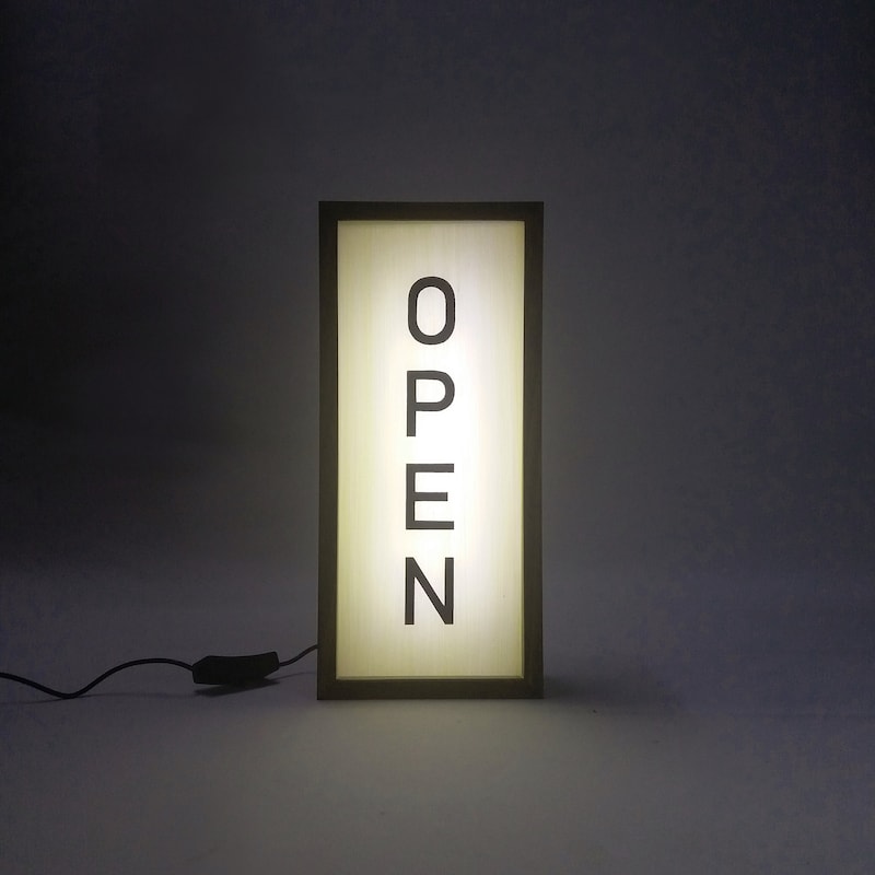Lighted Open Sign - Etsy