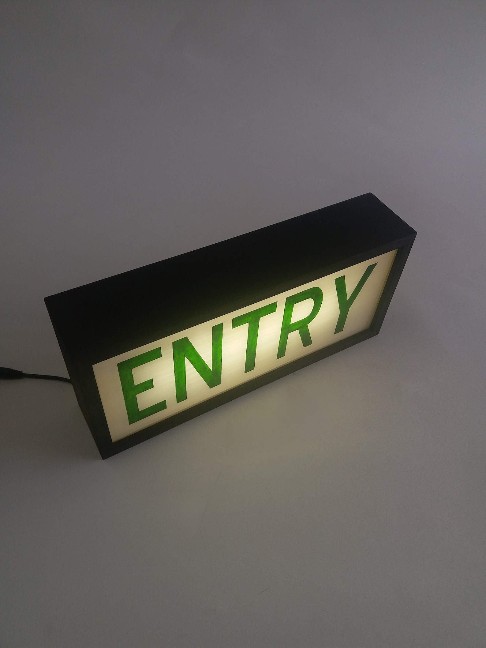 Lighted Entry Sign, Mid Century Modern Light up Sign for Business ...
