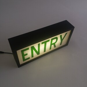 Lighted Entry Sign, Mid Century Modern Light up Sign for Business ...