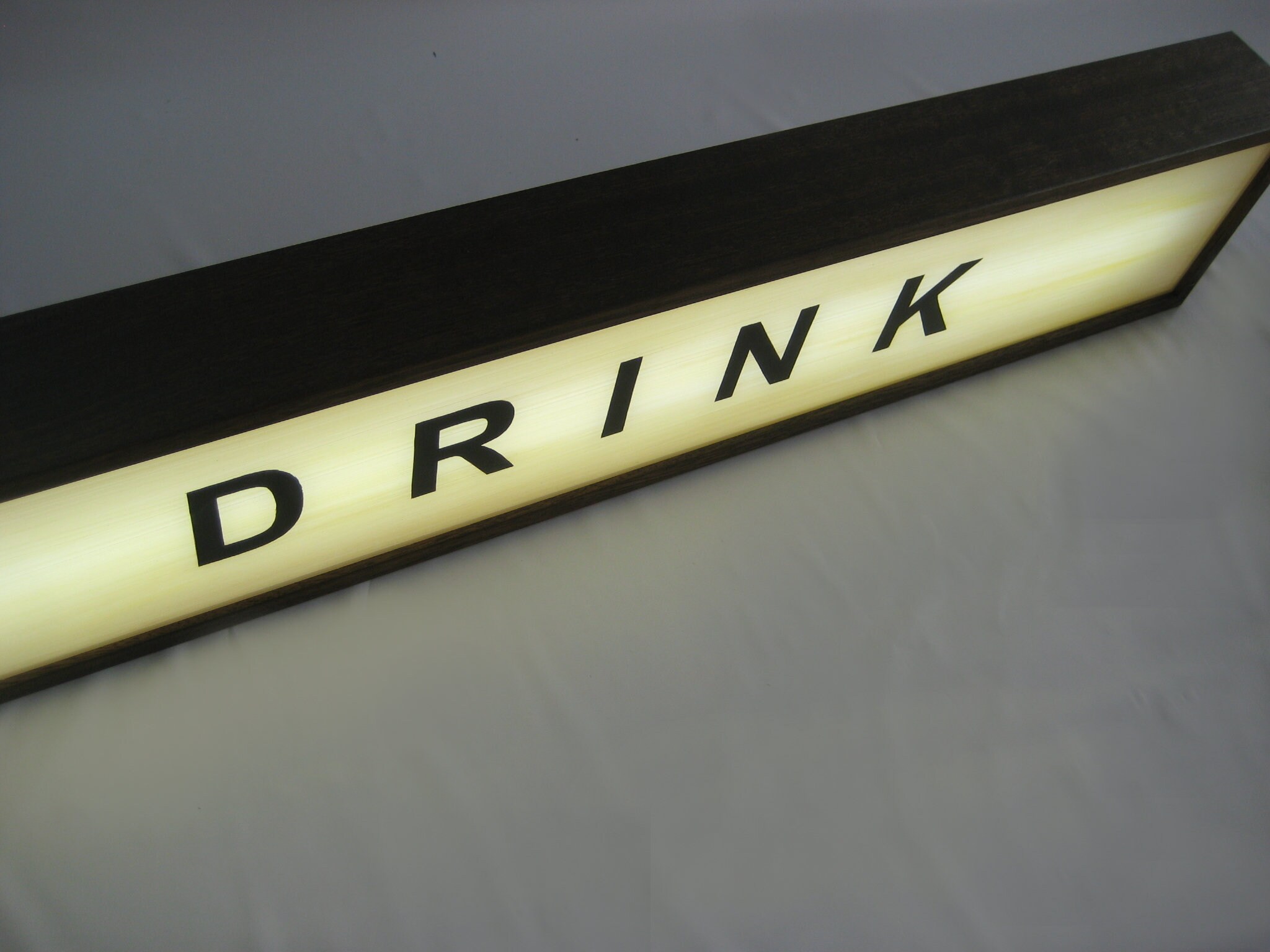 Drink Light Box Sign Handcrafted Wooden Light Box Hand Painted | Etsy