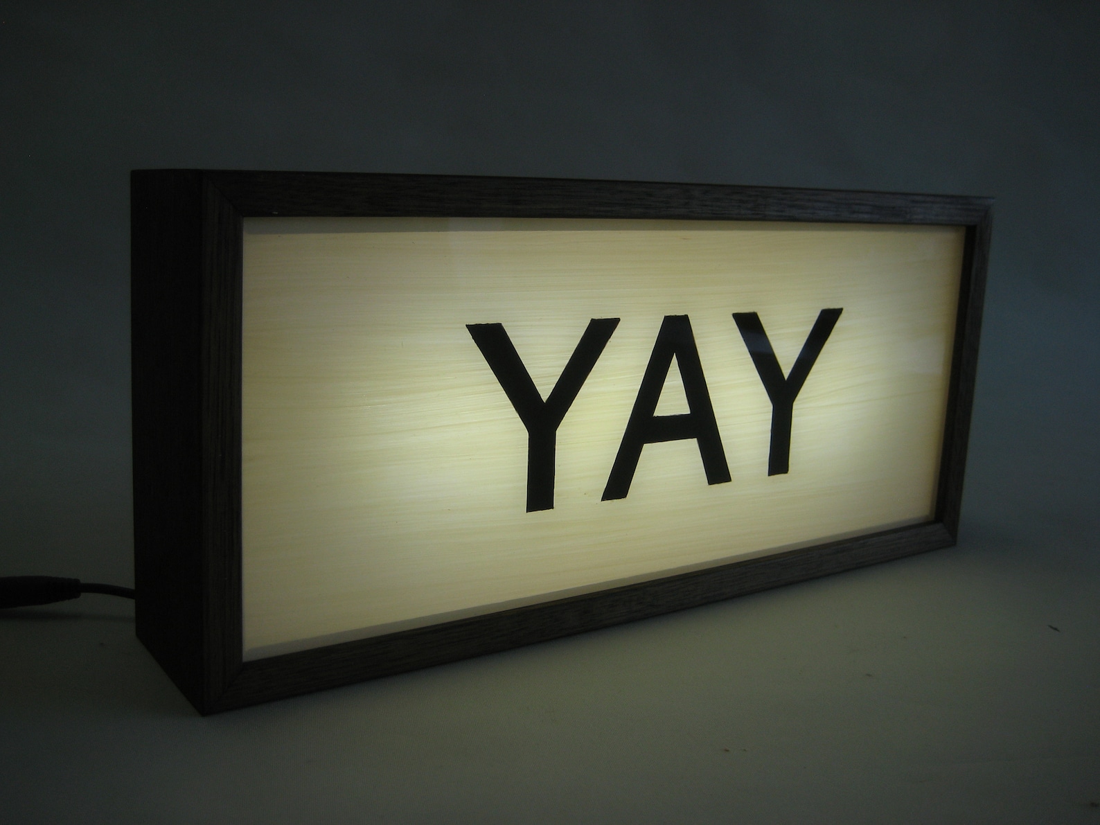 YAY Handcrafted Wooden Light Box Sign Hand Painted Light Up | Etsy