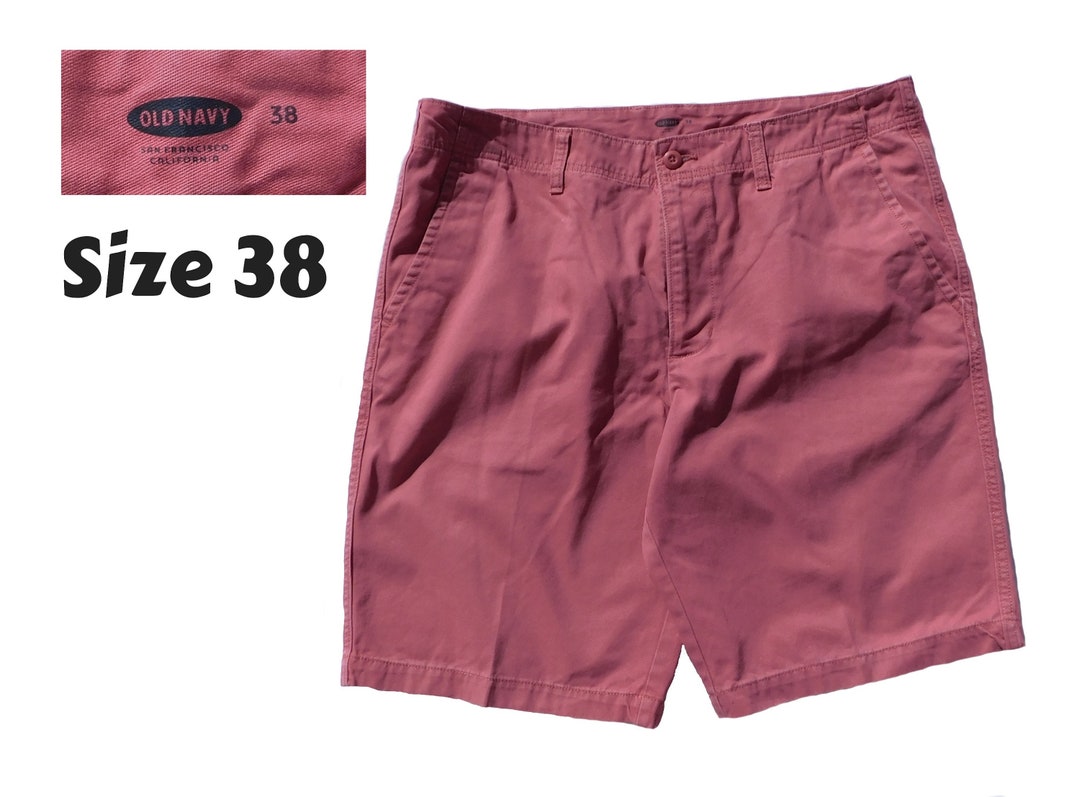 Vintage Shorts Men - Golf Shorts Men -burgundy Red Shorts -cotton ...