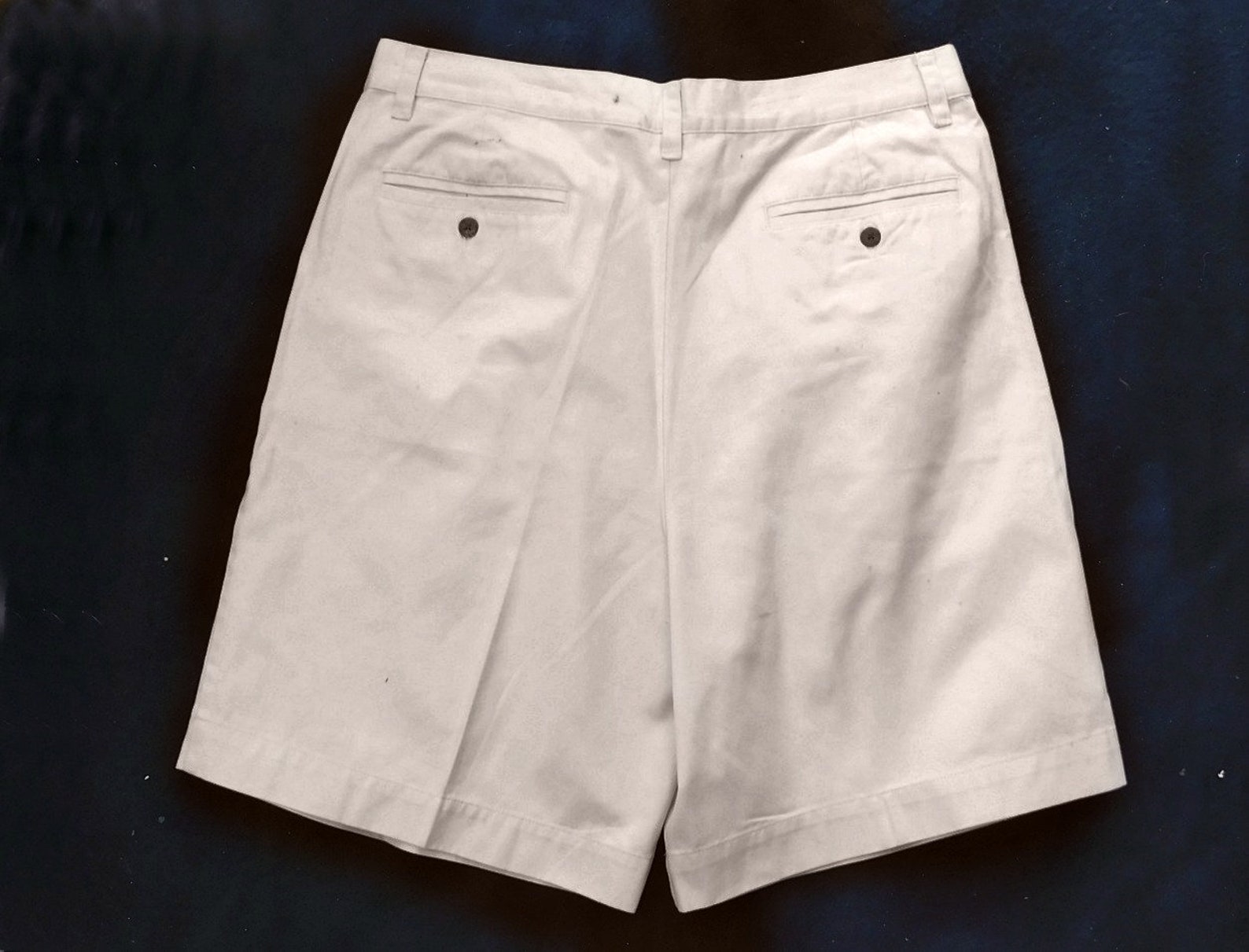 Men's Pleated Front Shorts, Beige Shorts Men Men's Dress Shorts, Size ...