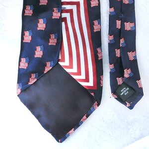 USA Flag Tie - Red Stars Stripes Necktie - Novelty Tie -fun Tie ...