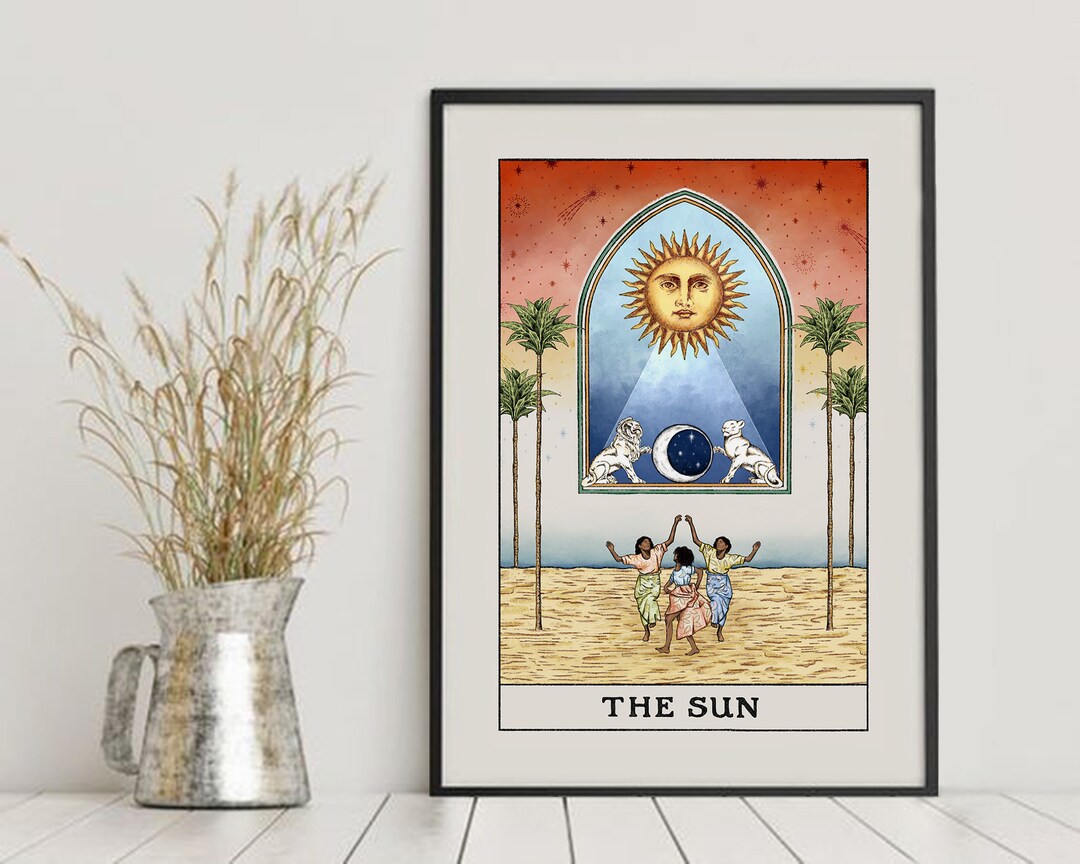 The Sun Tarot Card Giclee Print A3/A4/A5 - Etsy
