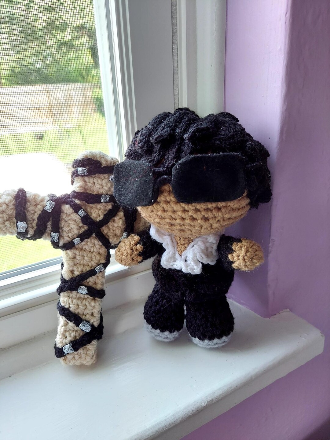 Space Western Undertaker Crochet Doll - Etsy