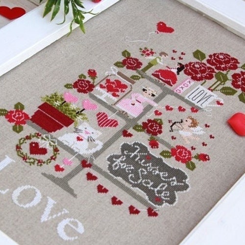 Cross Stitch Pattern: Love You | Etsy