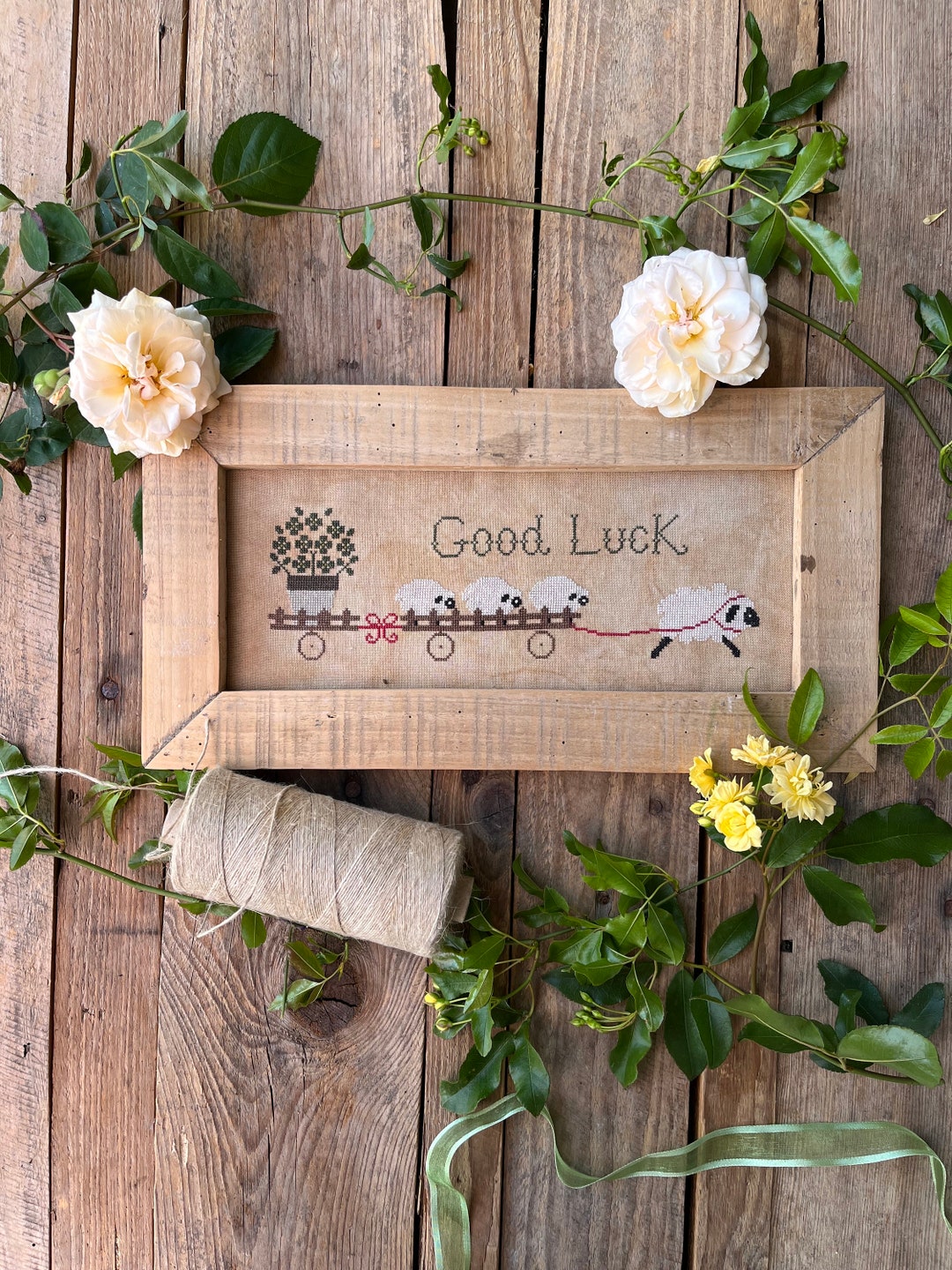 Cross Stitch Pattern: Good Luck" - Etsy