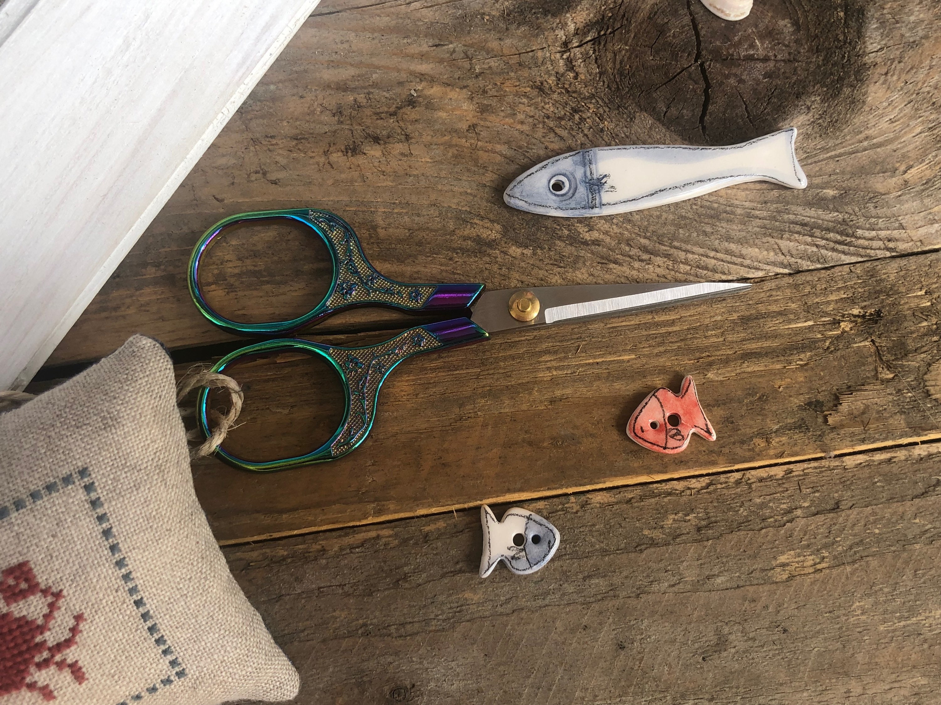 Set fish Buttons - Etsy