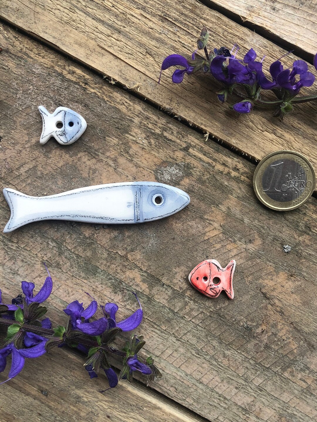 Set fish Buttons - Etsy