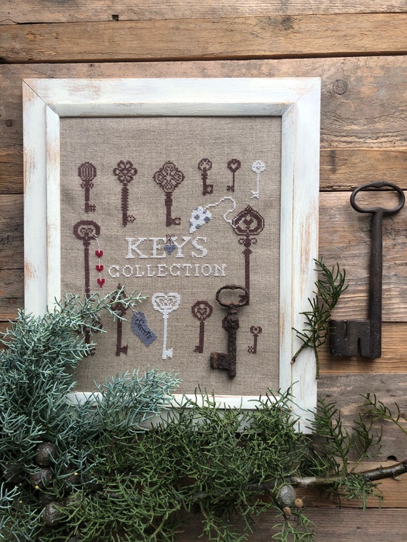 Cross Stitch Pattern: Keys Collection | Etsy