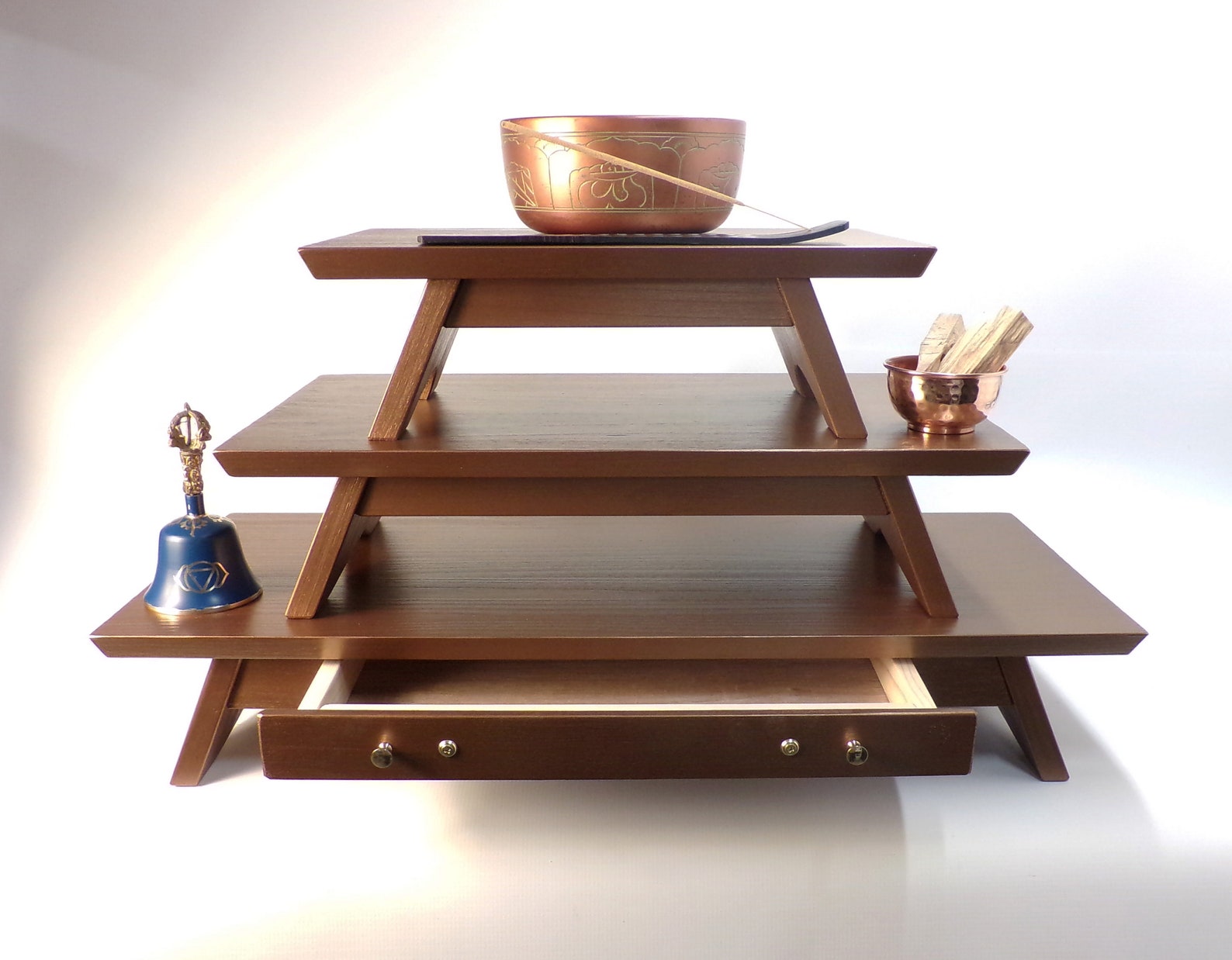 PINE ALTAR TABLE. 3-tiered Shrine Table. Small Personal | Etsy