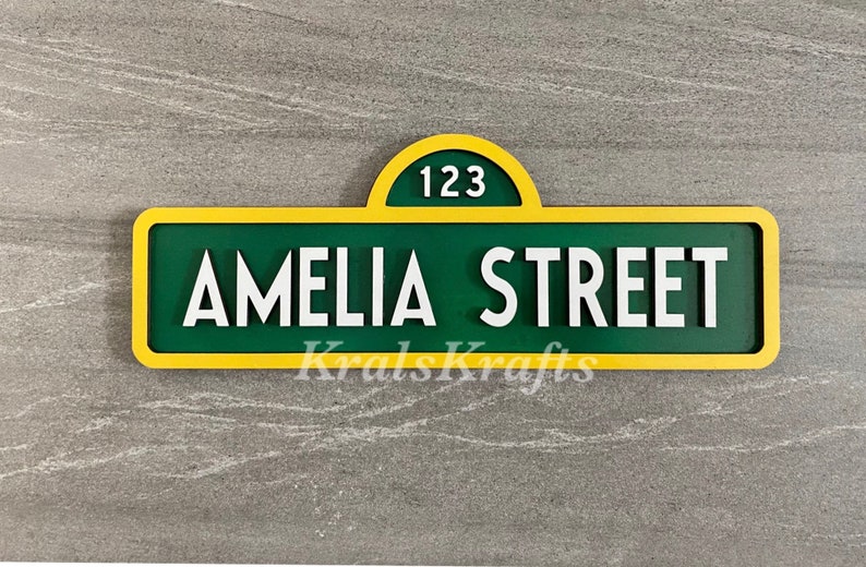 Personalized Sesame Street Sign | Etsy