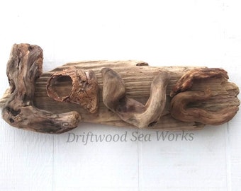 Love Wall Hanging, Handmade Love Sign, Driftwood 3d Art - Etsy