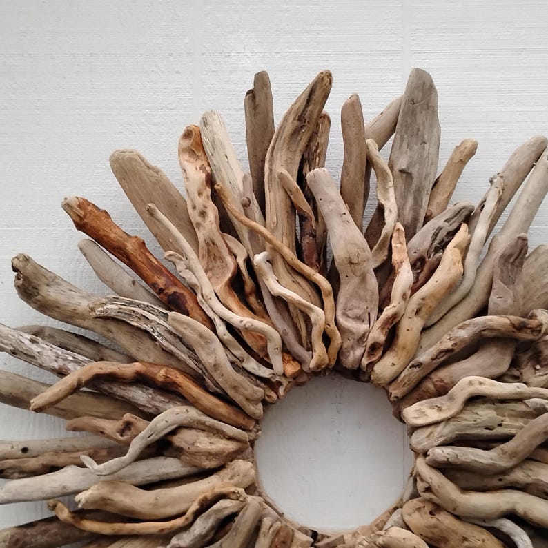 Large Natural Driftwood Wreath Beach Themed Room Wall Hanging - Etsy