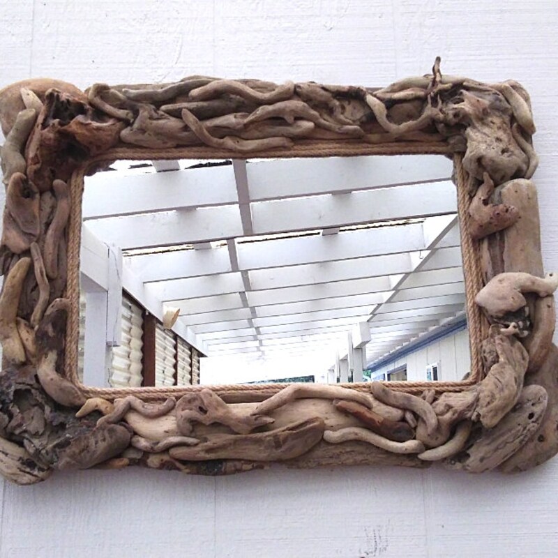 Driftwood Mirror - Etsy
