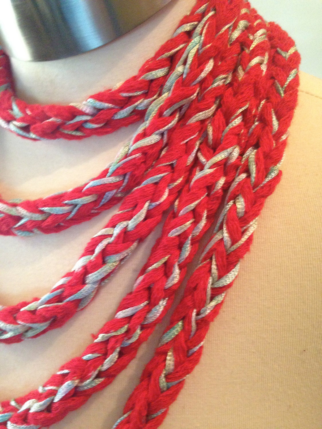 Infinity Rope Scarf, Extra Long Scarf, Wrap Scarf, Rope Necklace ...