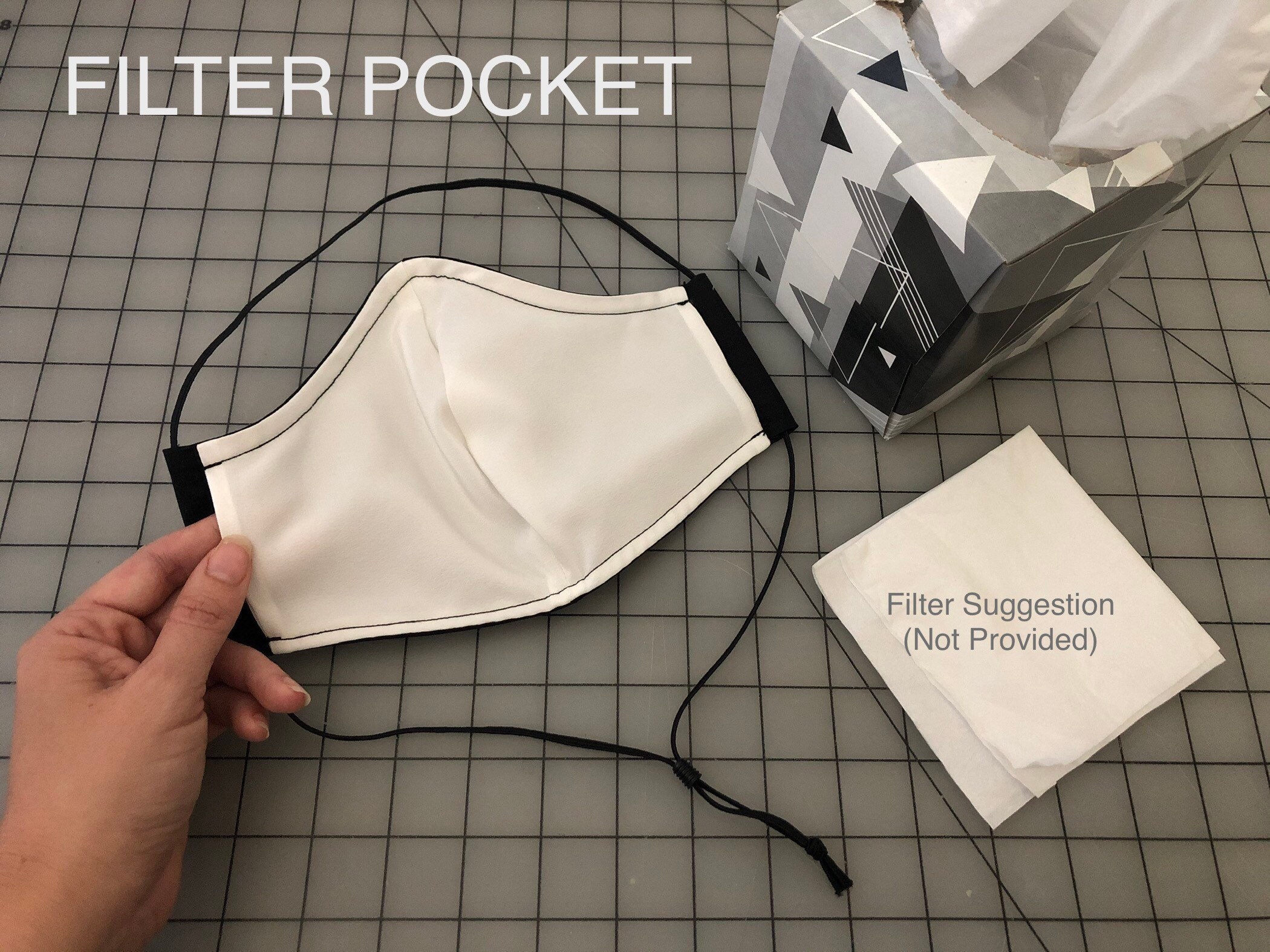 Organic Cotton Silk or Flannel Lined Face Mask 3D Filter - Etsy