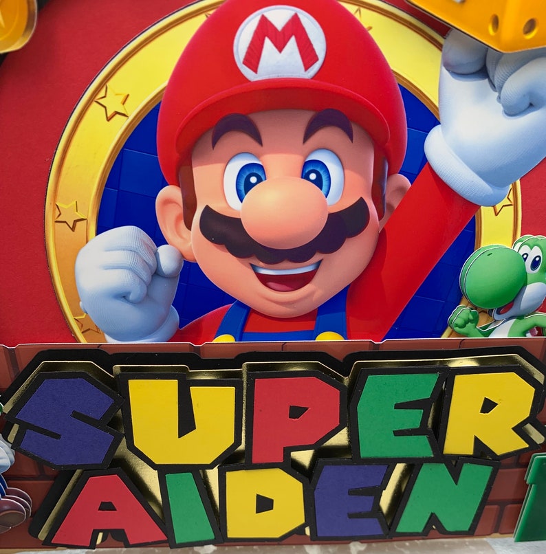 Super Mario Cake Topper - Etsy