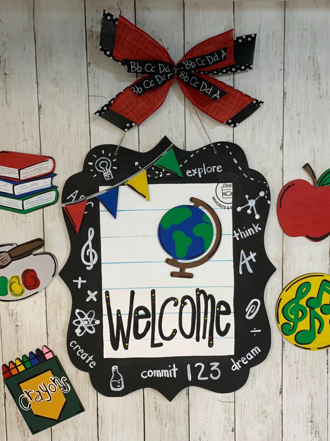 Classroom Welcome Sign With Six Interchangeable Pieces, Elementary ...