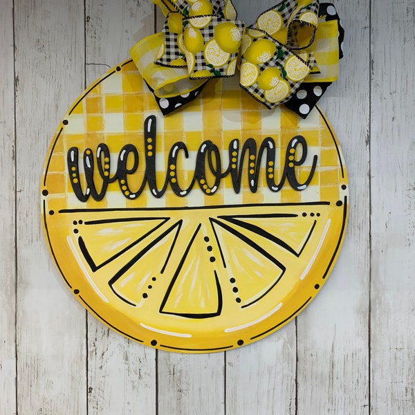 Lemon Door Hanger - Etsy