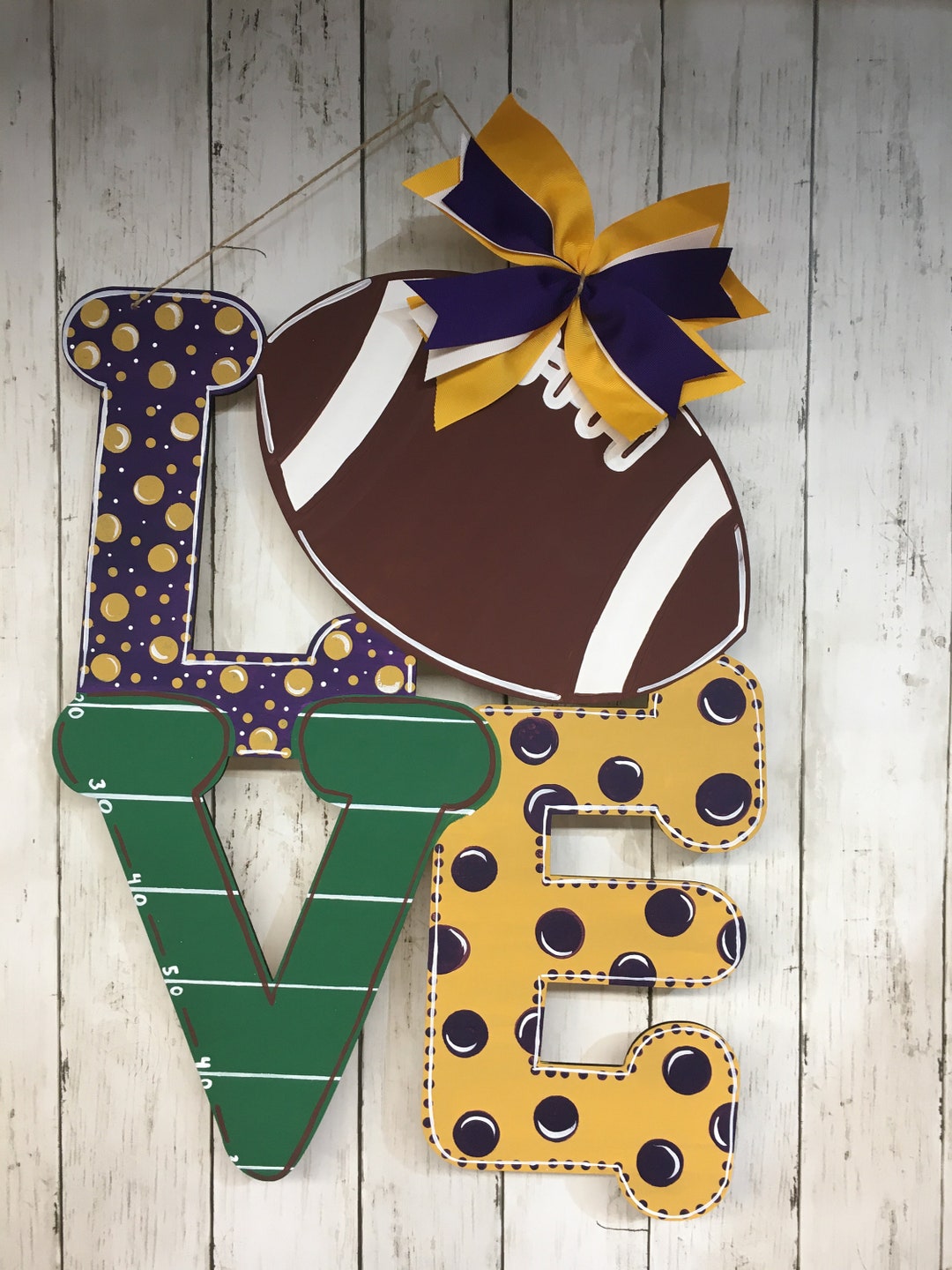 Football Door Hanger, Football Sign, Custom Football Sign, Gift for ...