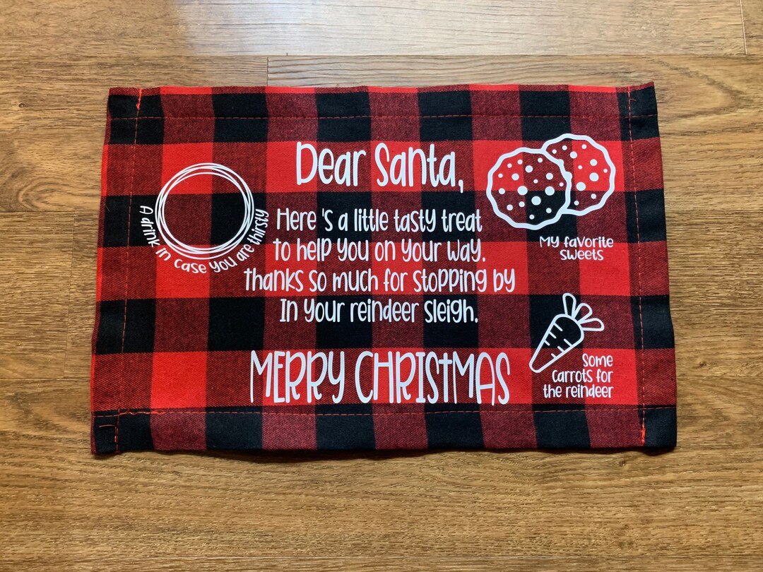 Santa Snack Placemat Christmas Eve Box Fillers for Kids - Etsy