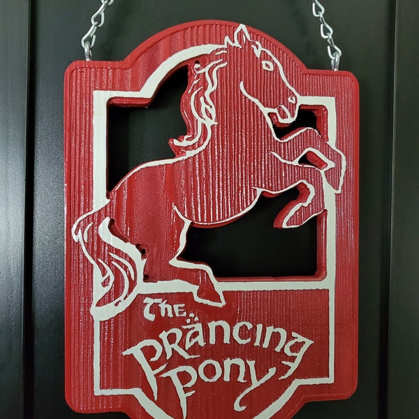 The Prancing Pony Bar Sign - Etsy