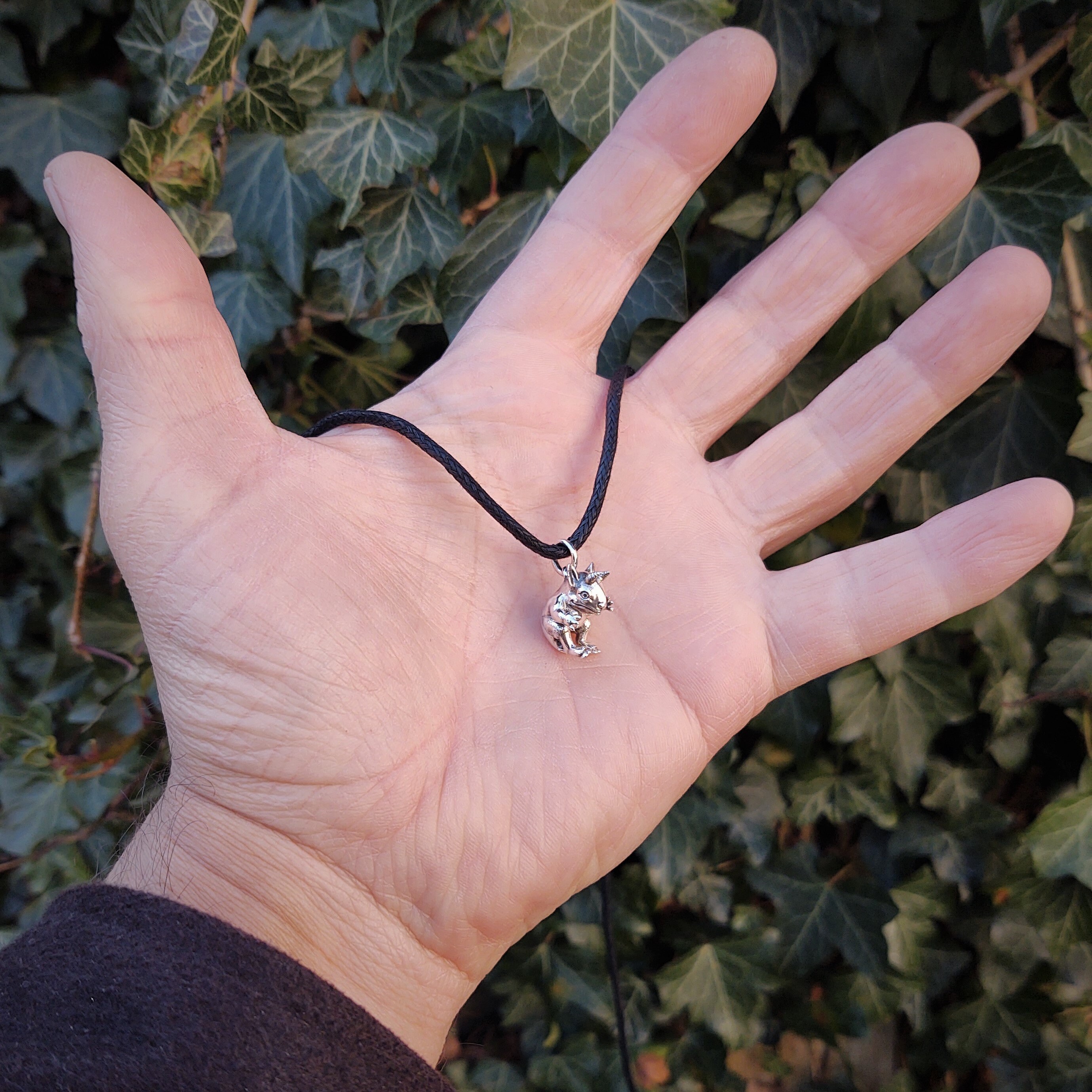 Imp Necklace, Solid Sterling Silver Pendant, Little Devil Demon 3D ...