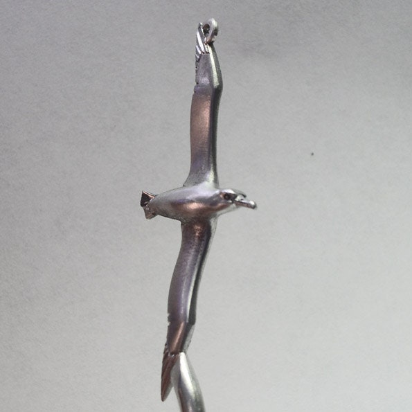 Albatross Necklace Solid Sterling Silver Albatross Bird | Etsy UK