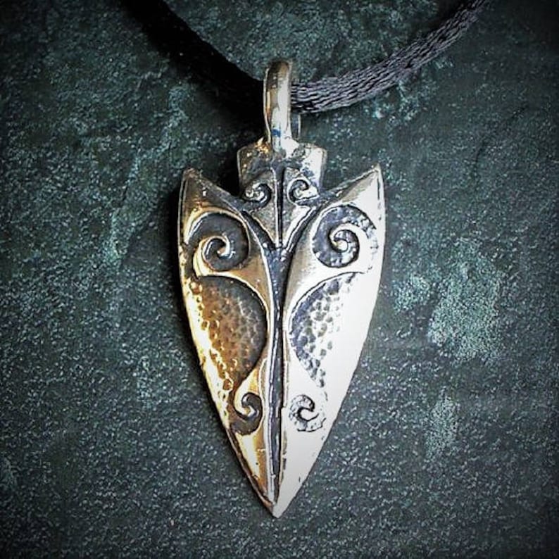 Arrowhead Necklace Silver Arrowhead Pendant Arrowhead - Etsy