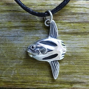 Mola Mola, Sterling Silver Sun Fish Necklace, Gemstone Jewelry, Ocean ...