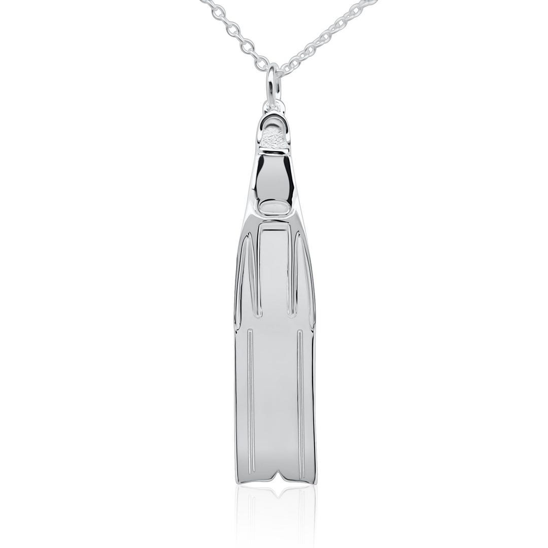 Freediving Fin Necklace Made From Highly Polished Tarnish Resistant ...