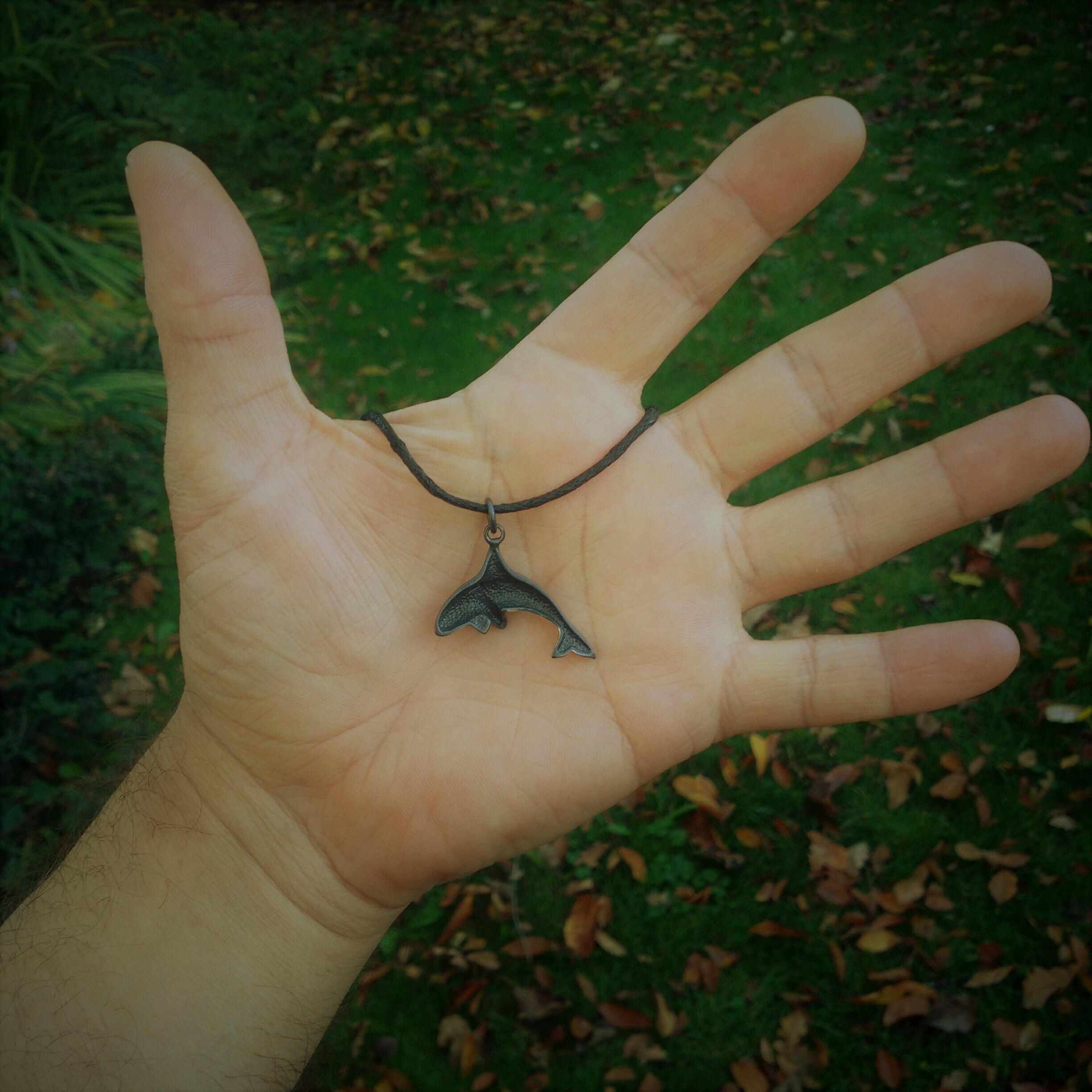 Orca Necklace Killer Whale Necklace Blackened Sterling | Etsy