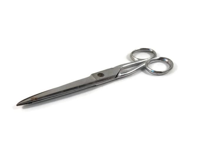 Vintage Hot Drop Forged Steel Scissors, Made in Italy USSM, Rustic ...