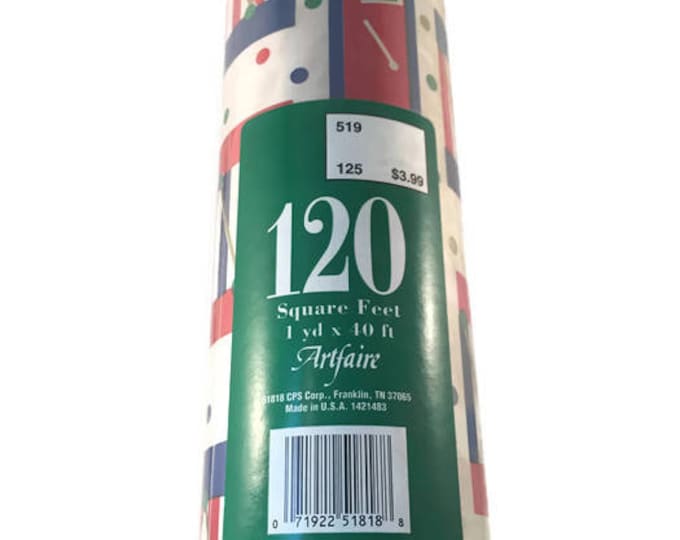 Extra Large Christmas Wrapping Paper Roll, 120 Square Feet, 1 Yd X 40 ...