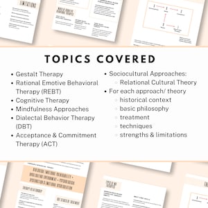 Counseling Social Work Theories Study Guide, National Counselor Exam ...