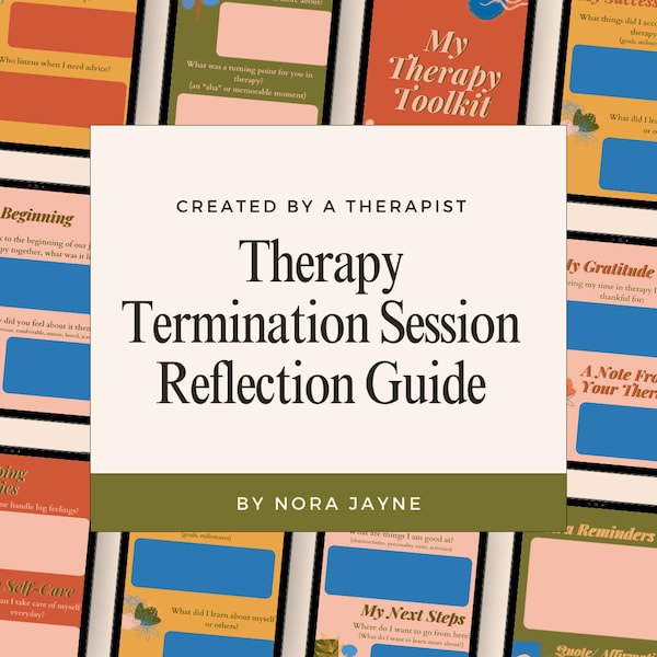 Digital Termination Therapy Guide Printable Counseling Tool Therapist ...