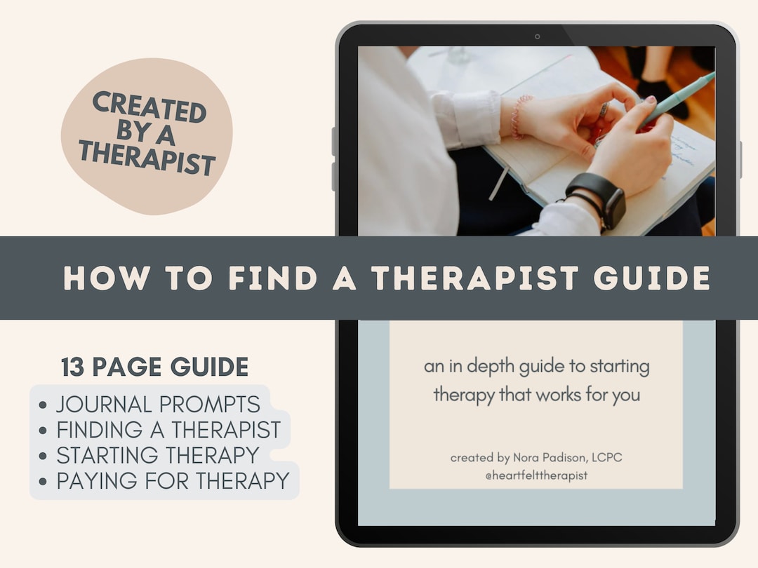 Find a Therapist Guide Counseling Session Preparation Starting Therapy ...