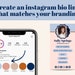 Blue Pink Link in Bio Instagram Template Landing Page Linktree Canva ...
