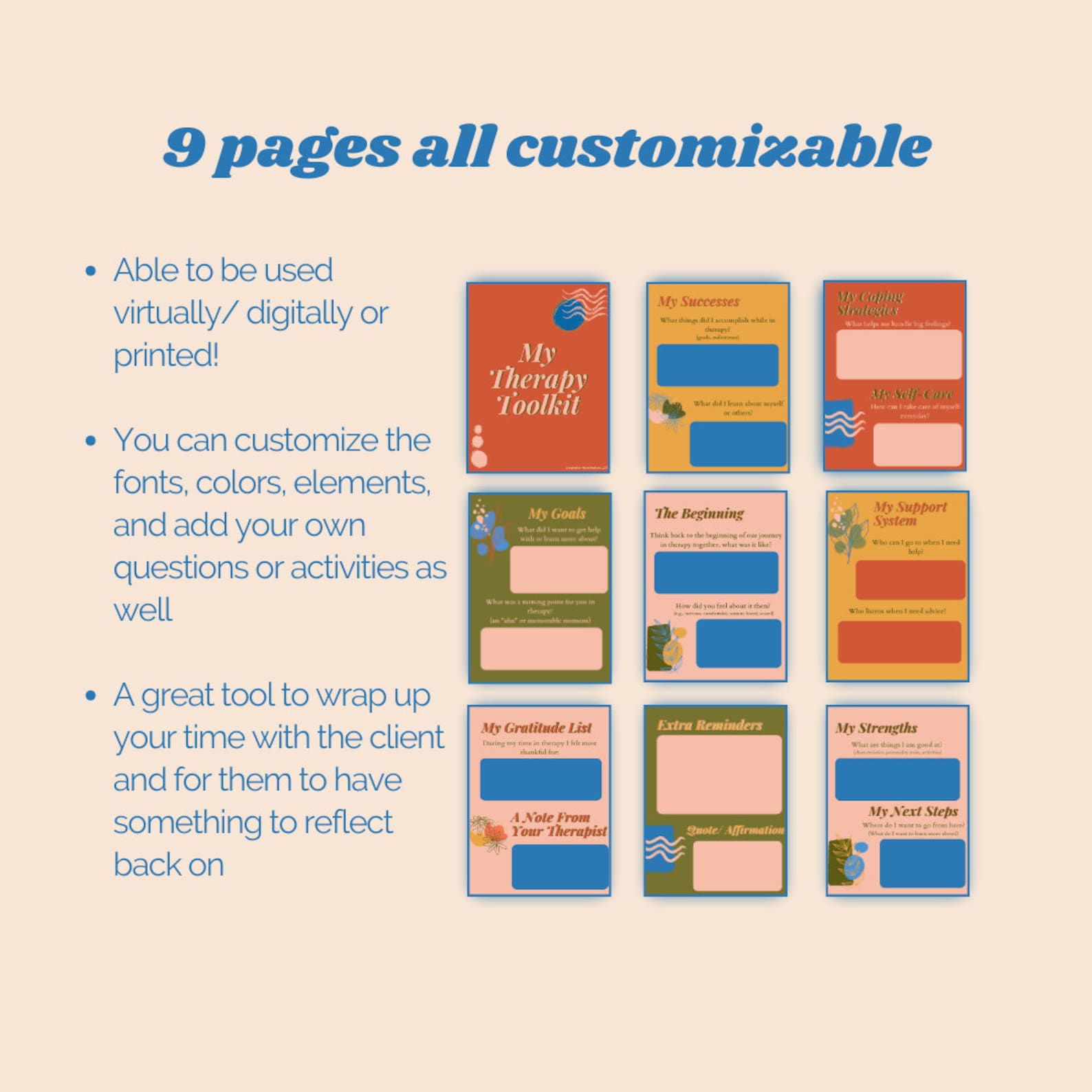 Digital Termination Therapy Guide Printable Counseling Tool Therapist ...