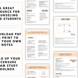 Counseling Social Work Theories Study Guide, National Counselor Exam ...