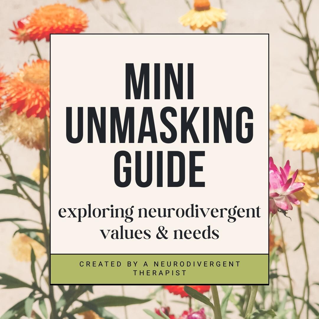 Neurodiversity Affirming Workbook: Unmasking & Identity Exploration ...
