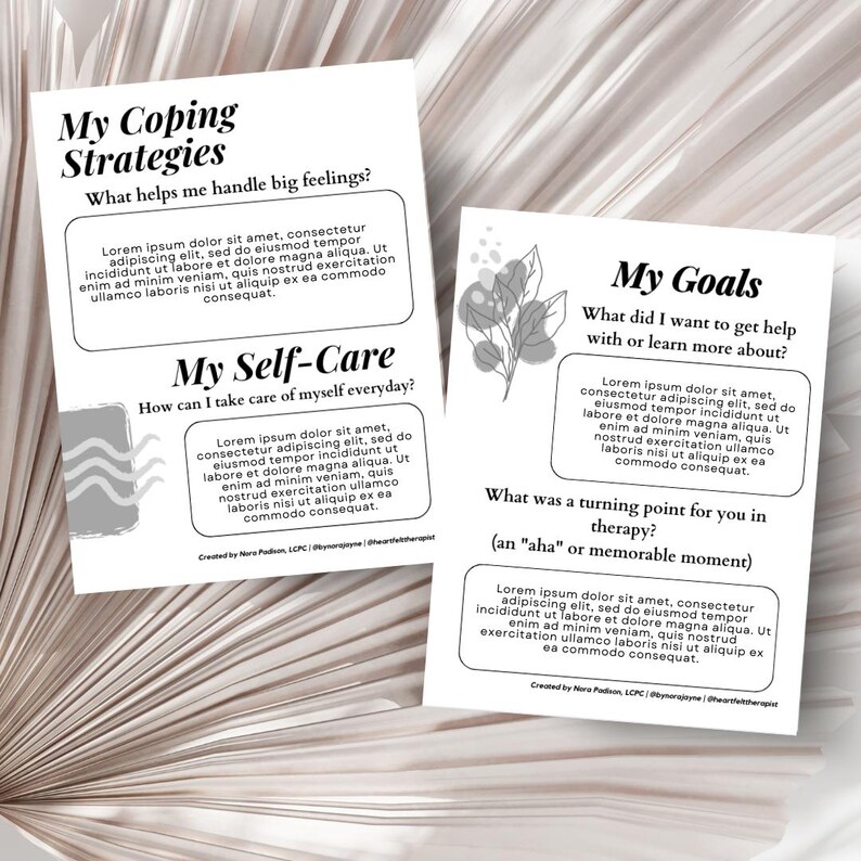 Digital Termination Therapy Guide Printable Counseling Tool Reflection ...