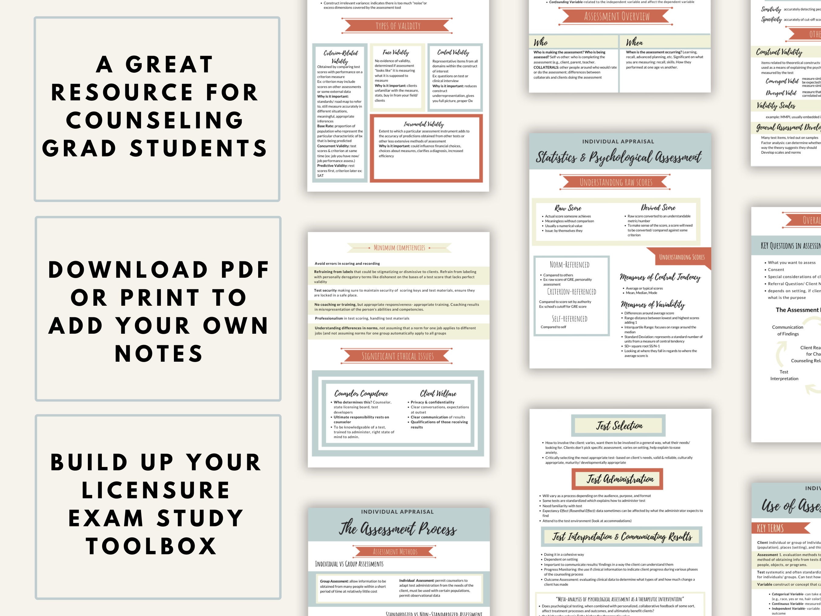 Counseling Social Work Intro to Assessment Study Guide, National ...