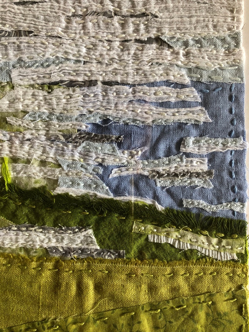 The Slow-stitch Abstract - After the Rain - Etsy