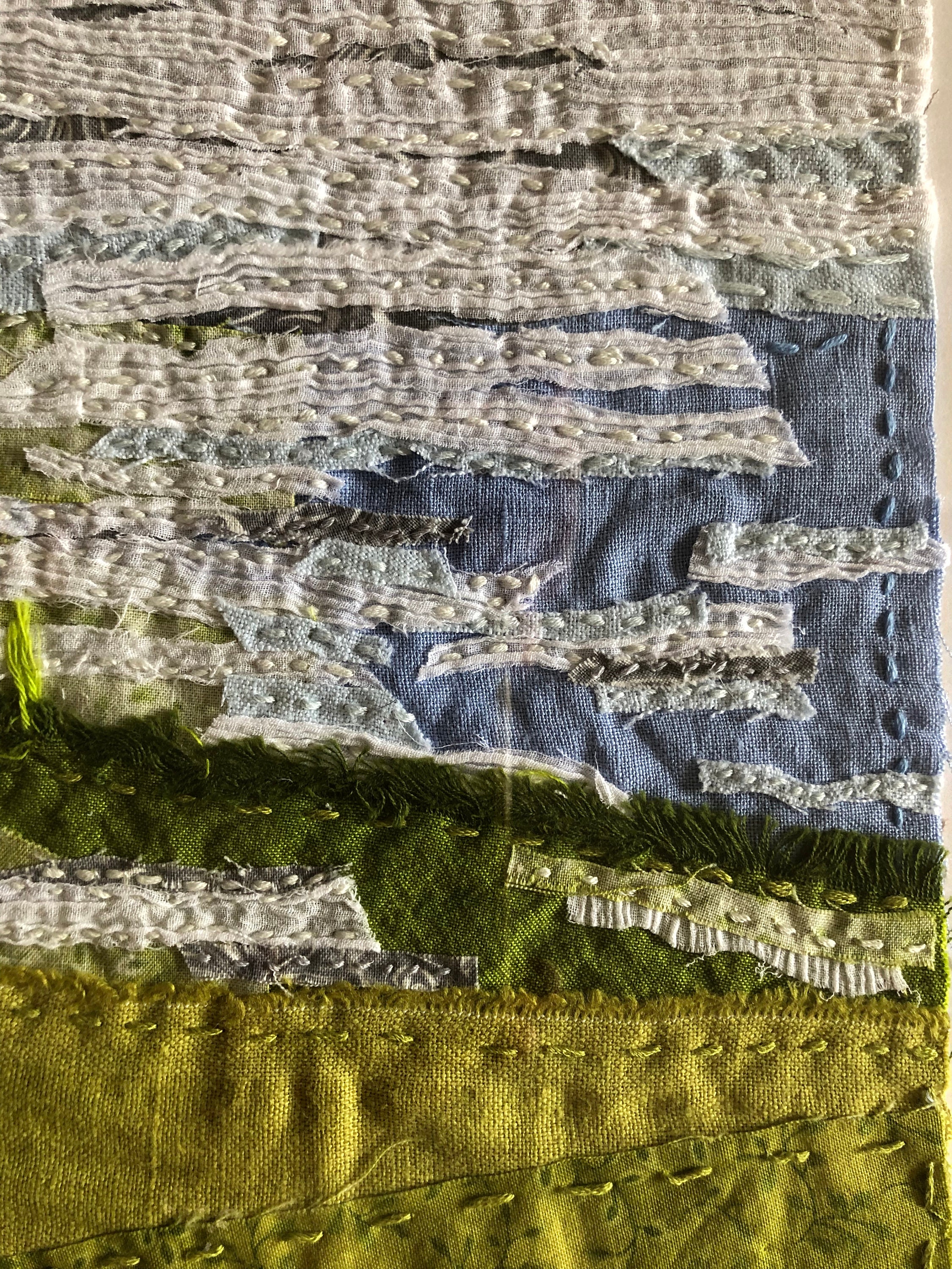 The Slow-stitch Abstract - After the Rain - Etsy