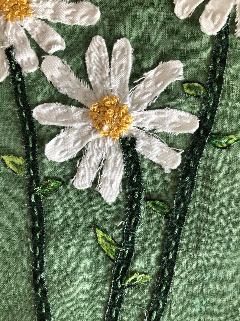 The Slow-stitch Daisies - Etsy