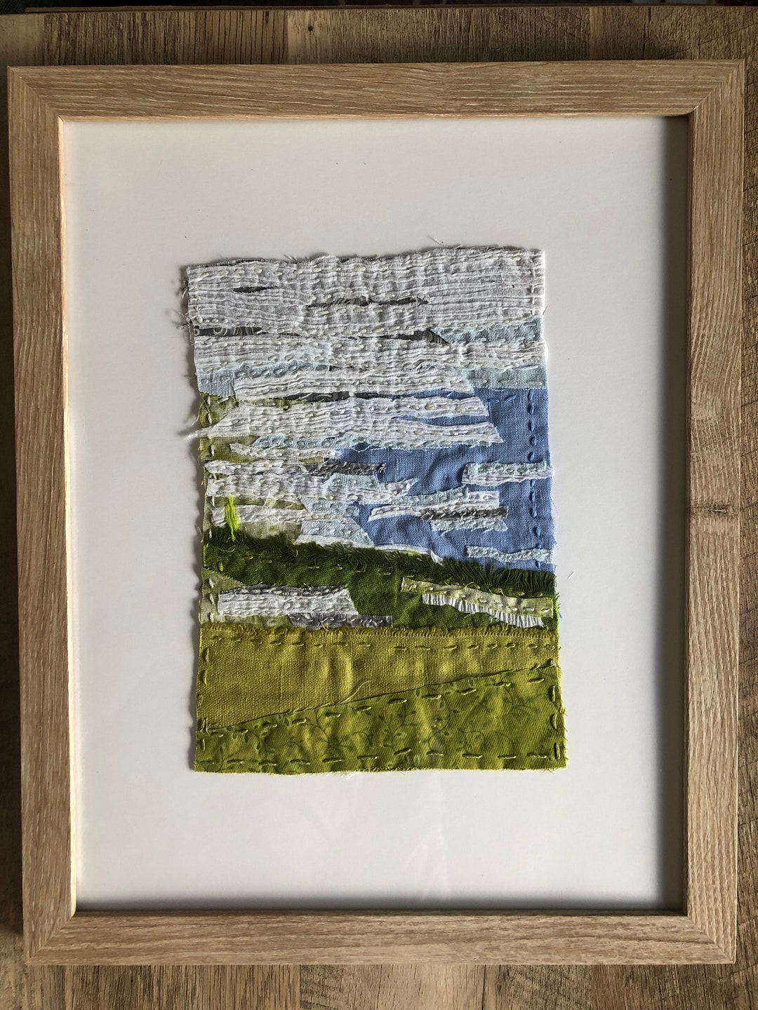 The Slow-stitch Abstract - After the Rain - Etsy