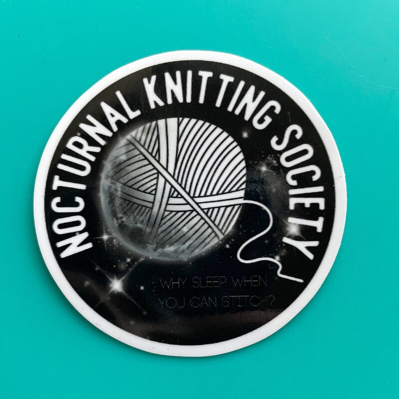 Knitting Vinyl Decal - Etsy